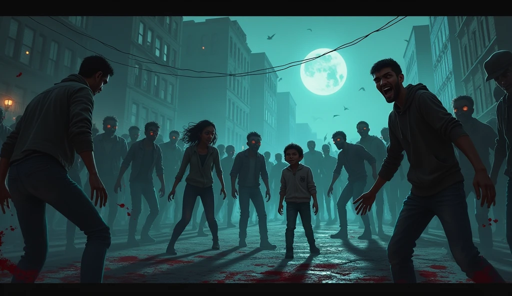 Stable Diffusion Prompt: Prompt: "A horde of decaying zombies—slow ...